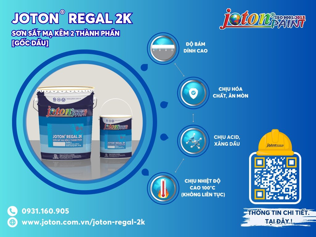 JOTON® REGAL 2K – SƠN SẮT MẠ KẼM 2 THÀNH PHẦN [GỐC DẦU] – THI CÔNG SƠN ...